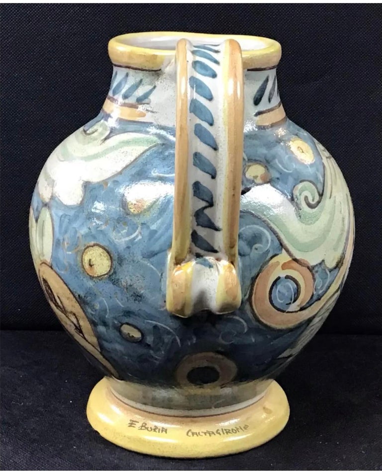 Italian Albarello Jar, hand painted Italian Jug, Majolica For Sale at ...