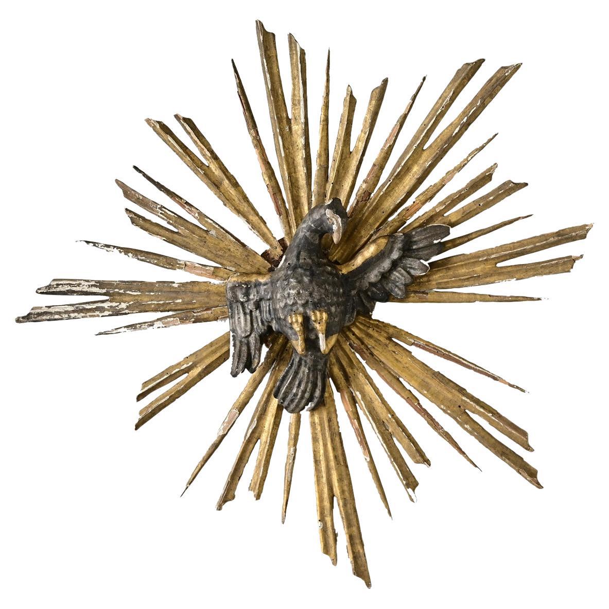 Italian Altar Starburst with Dove For Sale at 1stDibs