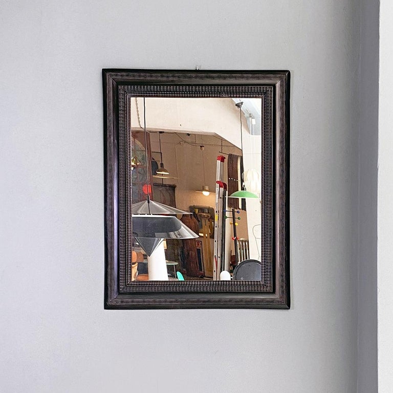 Italian Antique Medium Size, Rectangular, Guillochè Wall Mirror, 1930s ...