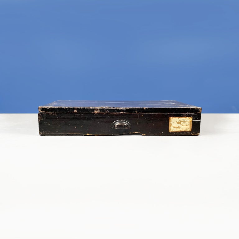 Italian antique Rectangular container boxes in dark wood, 1900s For ...