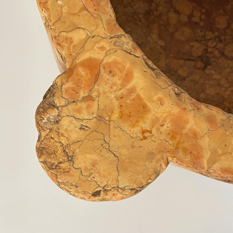 Italian Antique Red Orange Marble Planter or Container Vase, 1700s For ...