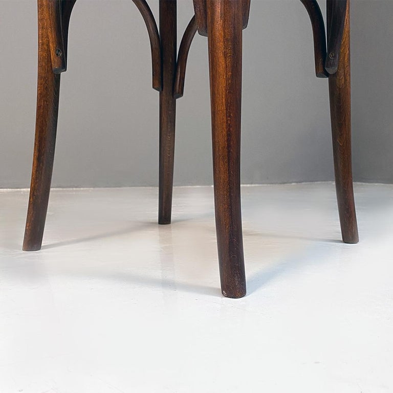 Italian Antique Walnut Wood Tavern Chair, Old Milan Style, 1930s For ...