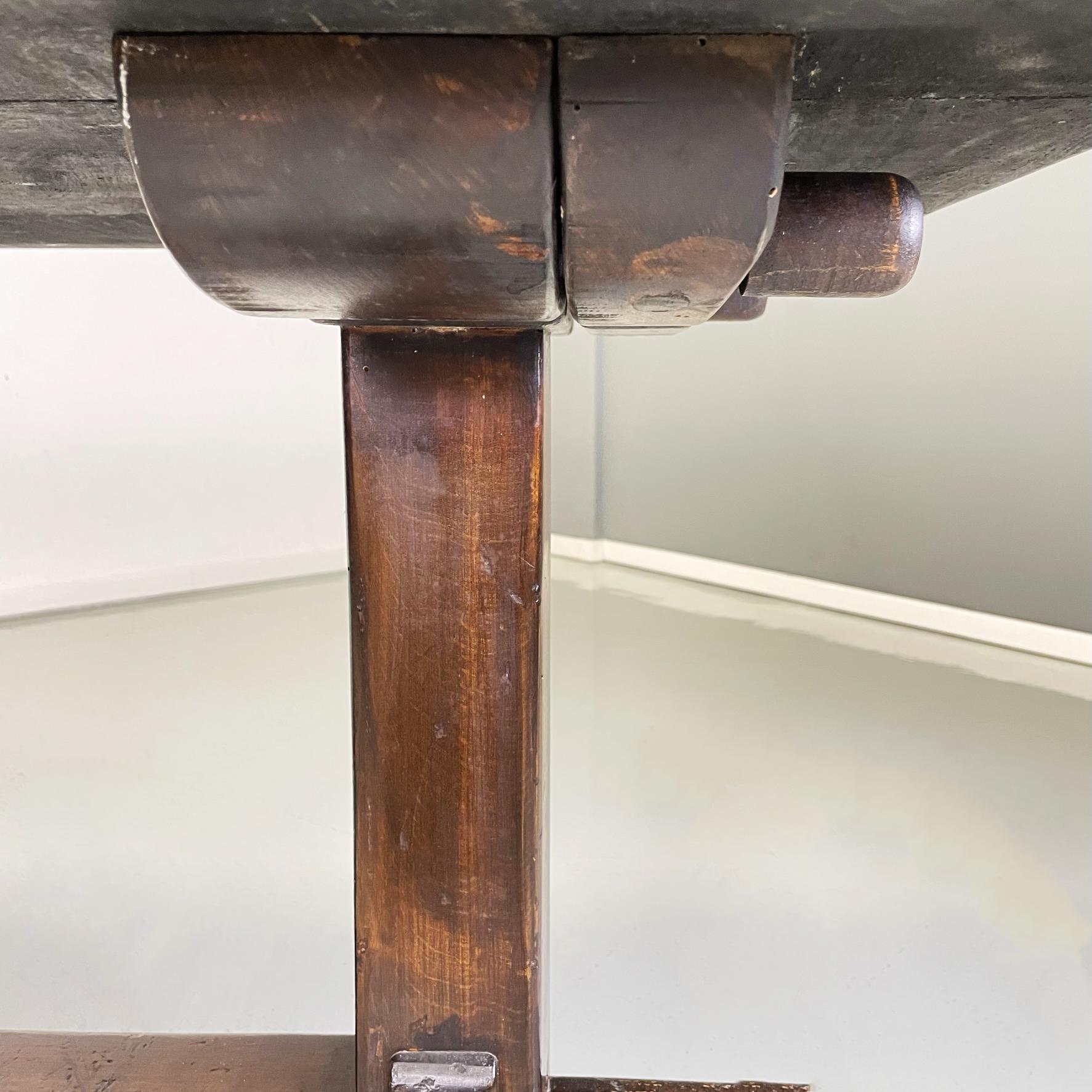 Italian Antique Wooden Rectangular Dining Table, Early 1900s at 1stDibs