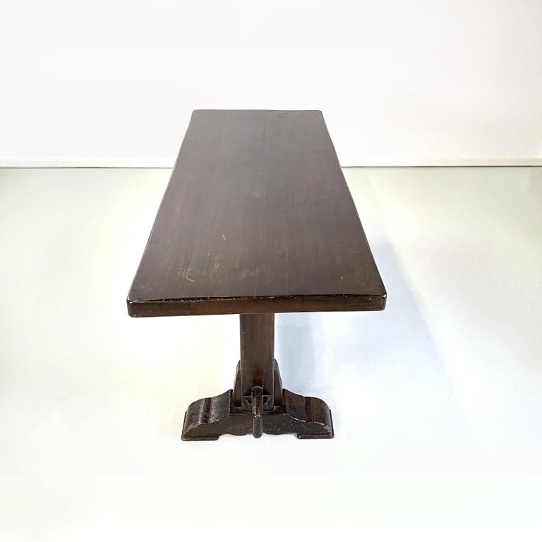 Italian Antique Wooden Rectangular Dining Table, Early 1900s For Sale ...