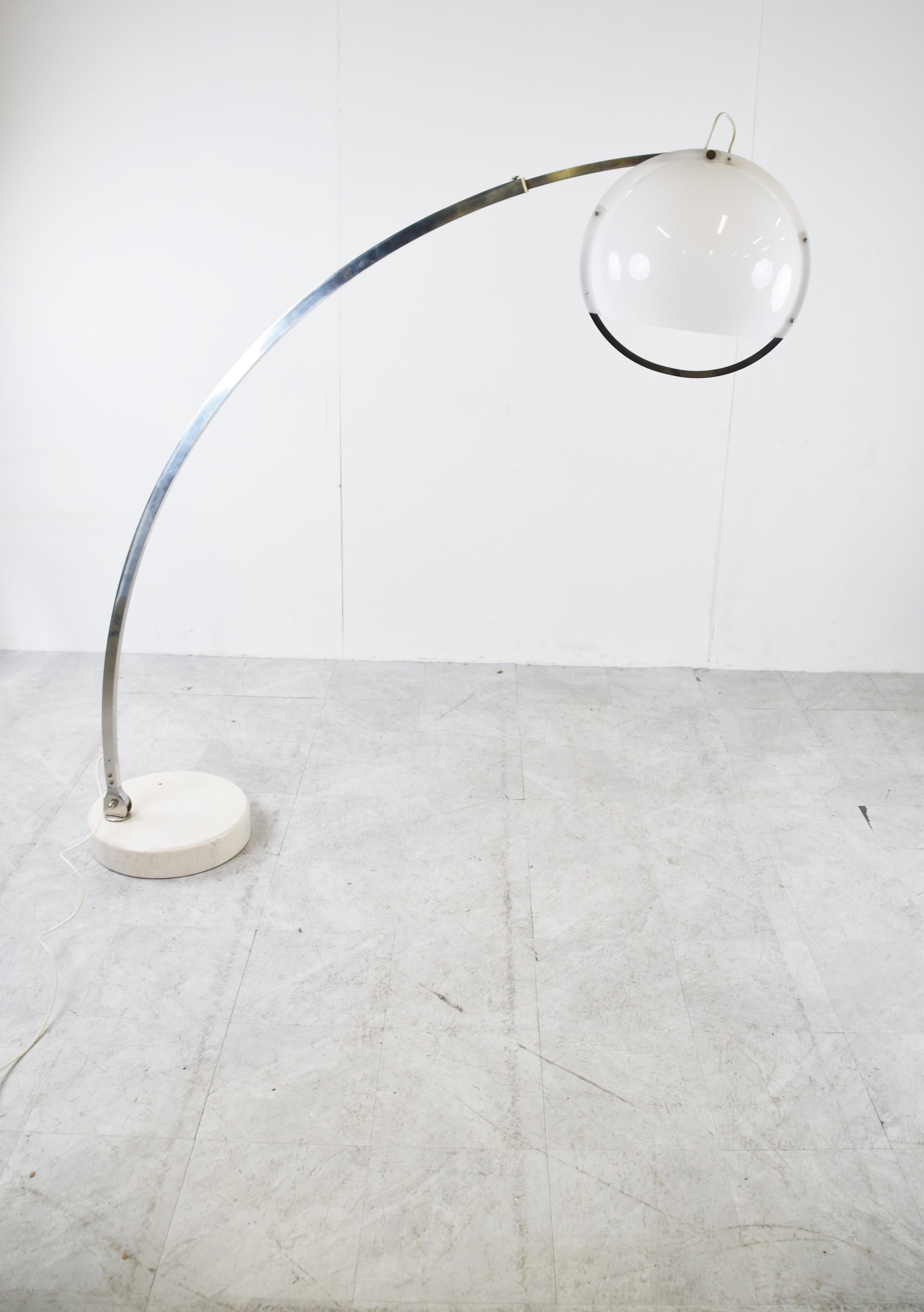Italian Arch Lamp from Guzzini, 1970s at 1stDibs