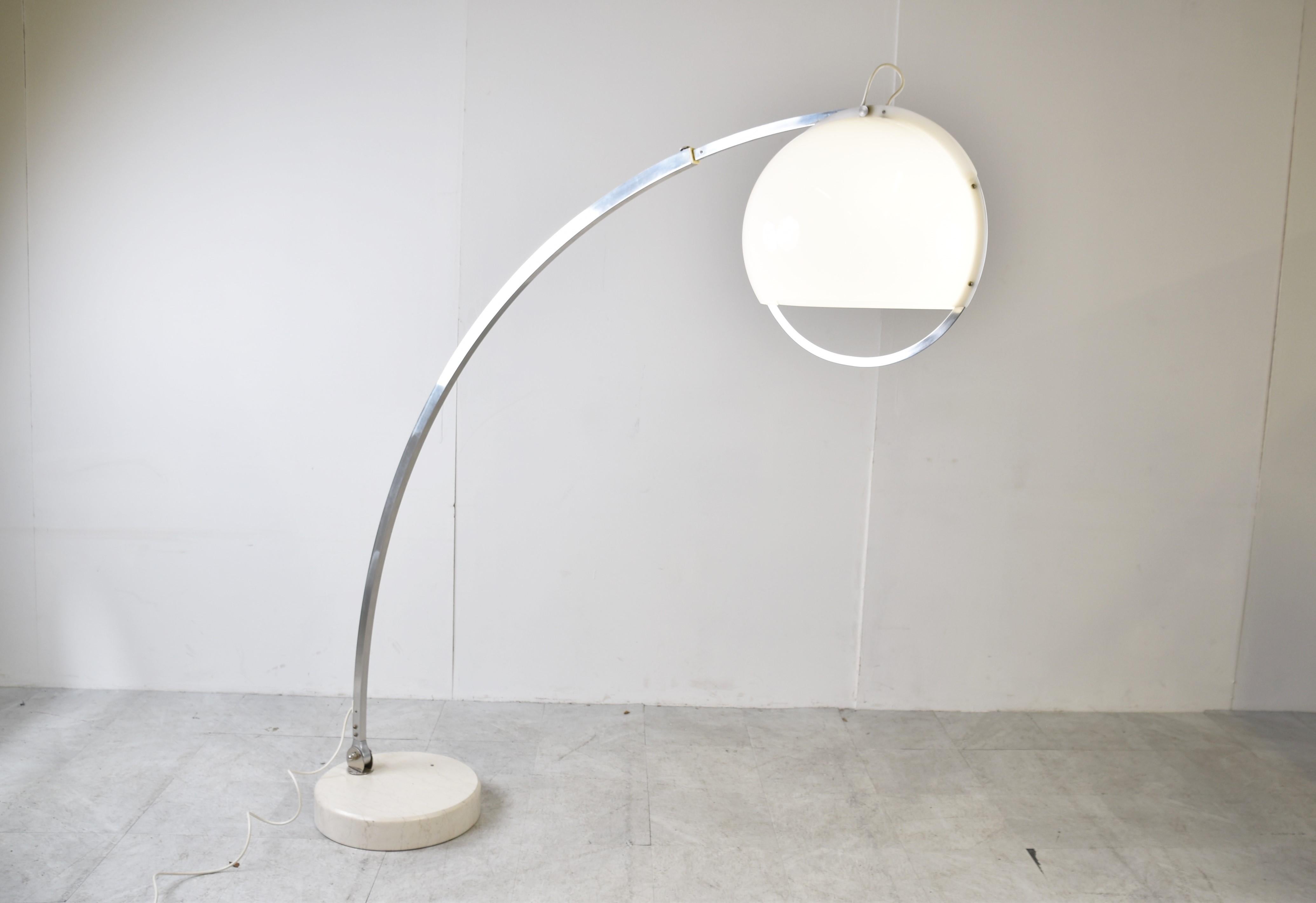 Italian Arch Lamp from Guzzini, 1970s at 1stDibs