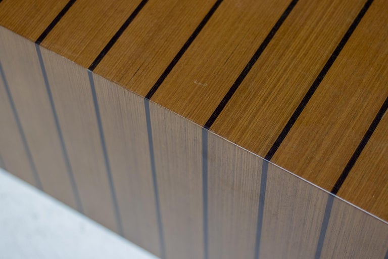 Italian Architectural Book-matched Veneer Coffee Tables For Sale at 1stDibs