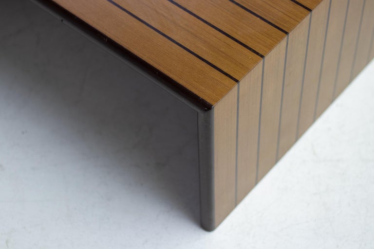 Italian Architectural Book-matched Veneer Coffee Tables For Sale at 1stDibs
