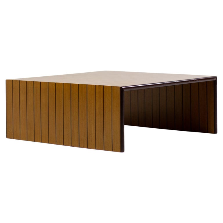 Italian Architectural Book-matched Veneer Coffee Tables For Sale at 1stDibs