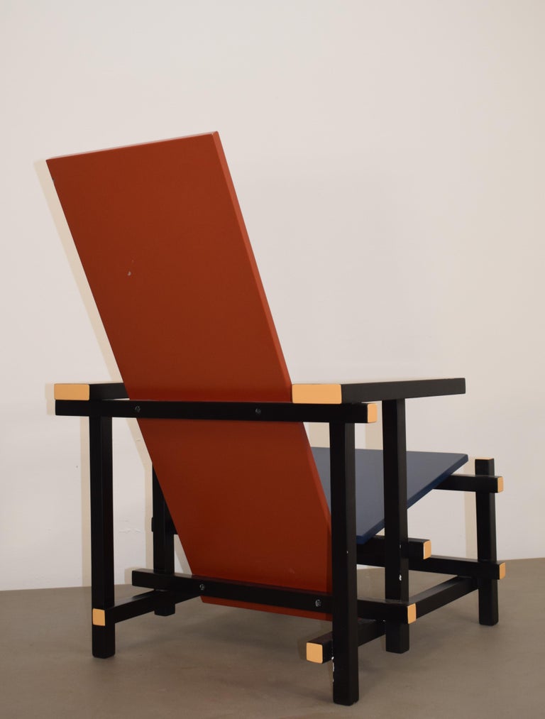 Italian Armchair by Gerrit Thomas Rietveld for Cassina, in the Style of ...