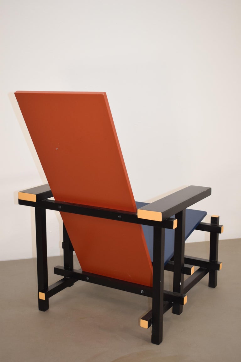 Italian Armchair by Gerrit Thomas Rietveld for Cassina, in the Style of ...