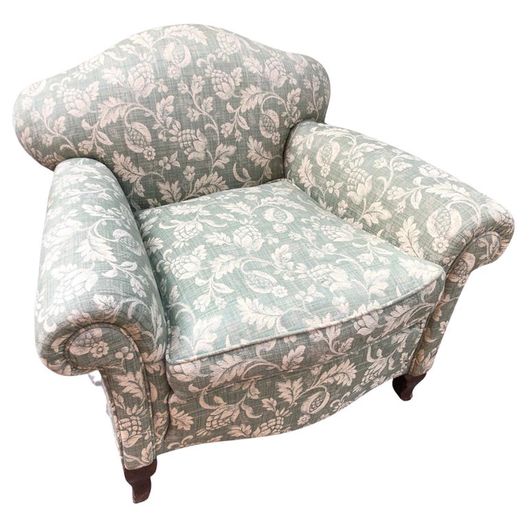 Italian Armchair in Original Green Fabric of the 20th Century For Sale ...