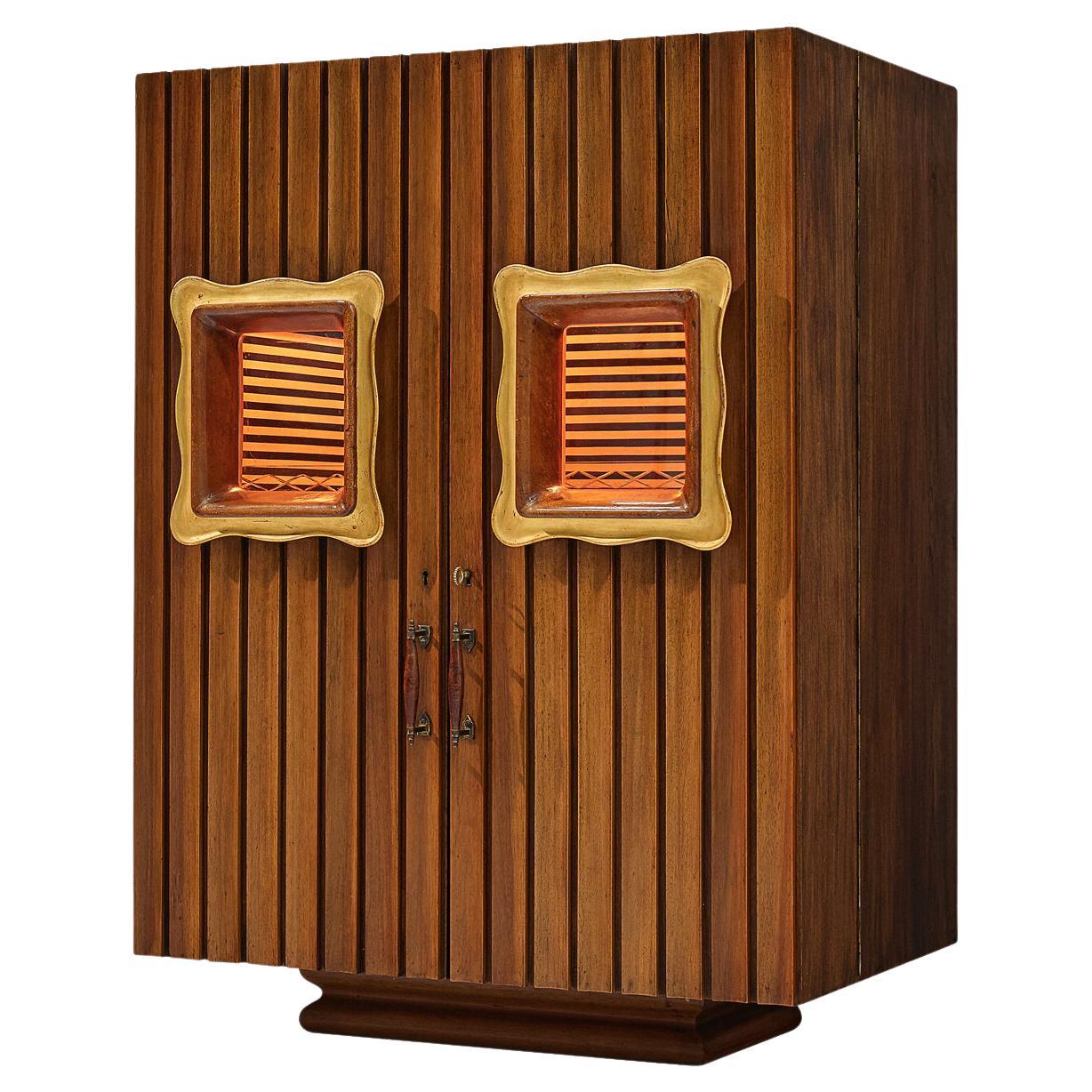 Vintage Art Deco, Walnut Cellarette Bar at 1stDibs