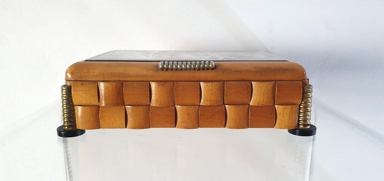Italian Art Deco Jewelry Box 1930's For Sale at 1stDibs