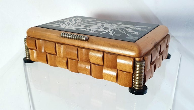 Italian Art Deco Jewelry Box 1930's For Sale at 1stDibs