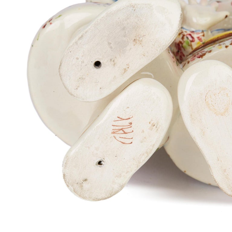 Italian Art Deco Lenci Style Pottery Girl Singers Group at 1stDibs