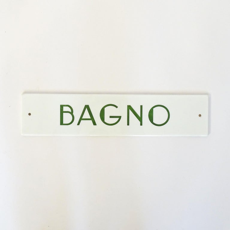 Italian Art Deco Opaline Glass and Engraved with Green Letters Loo ...