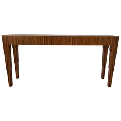 Zebra Wood Console For Sale at 1stDibs