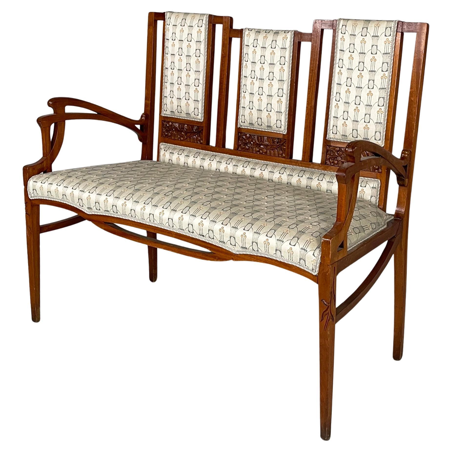 French Art Nouveau bench, sofa by Louis Majorelle, 1900-1910 For Sale ...