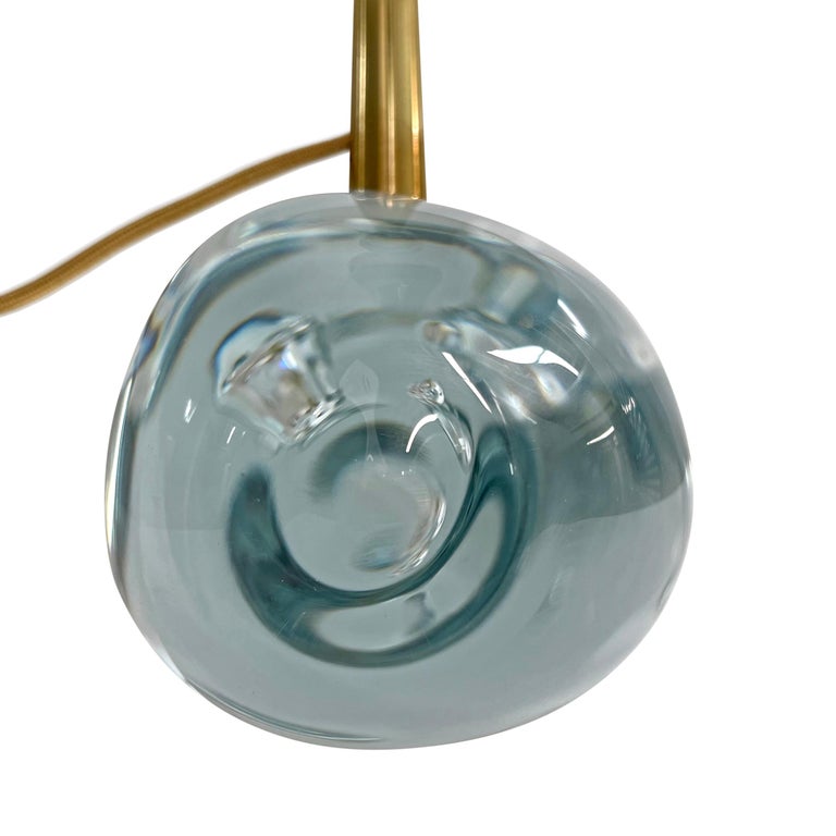 Italian Artist-Made Hand-Blown Crystal Lamp at 1stDibs