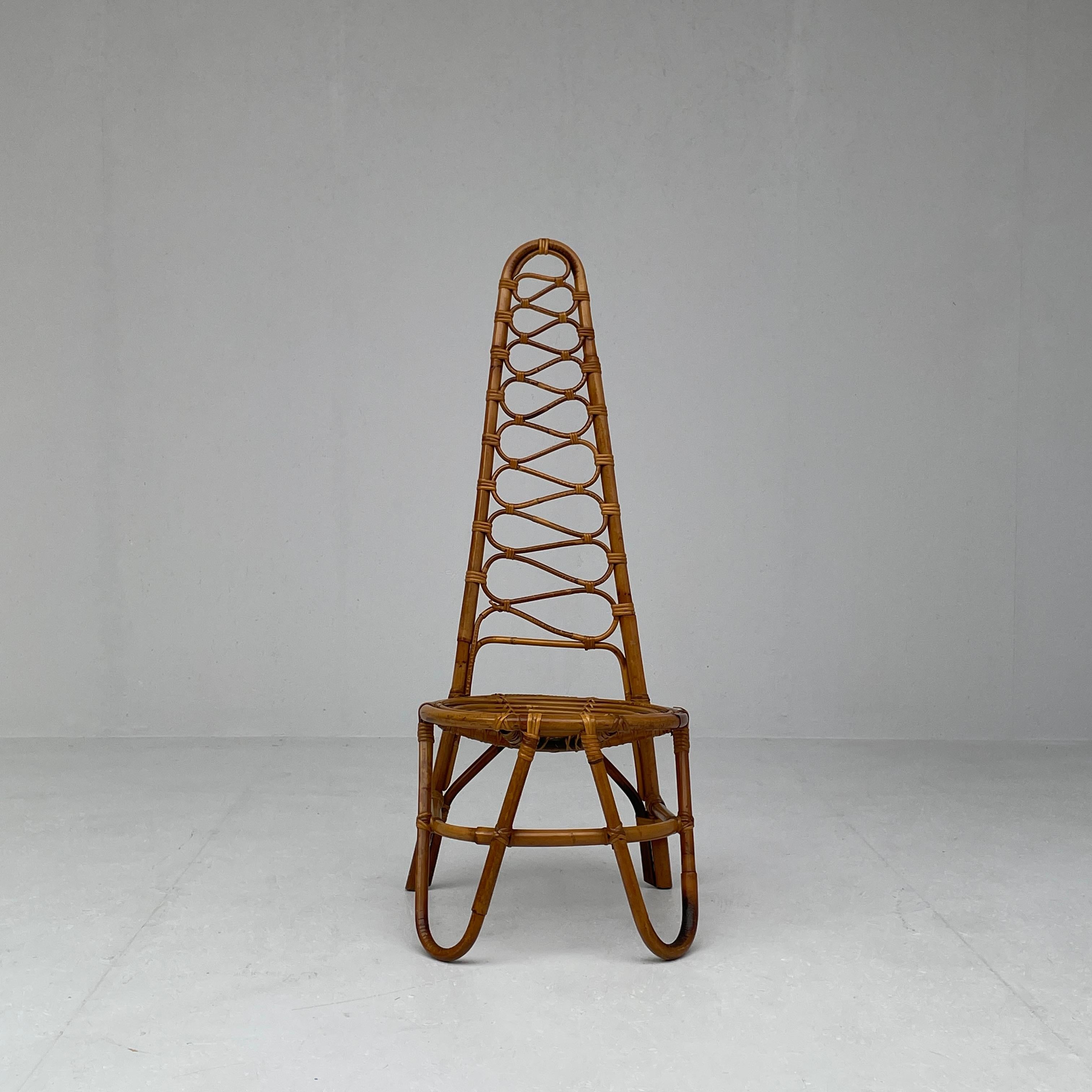 Italian Bamboo chair by Vittorio Bonacina, 1960 For Sale at 1stDibs