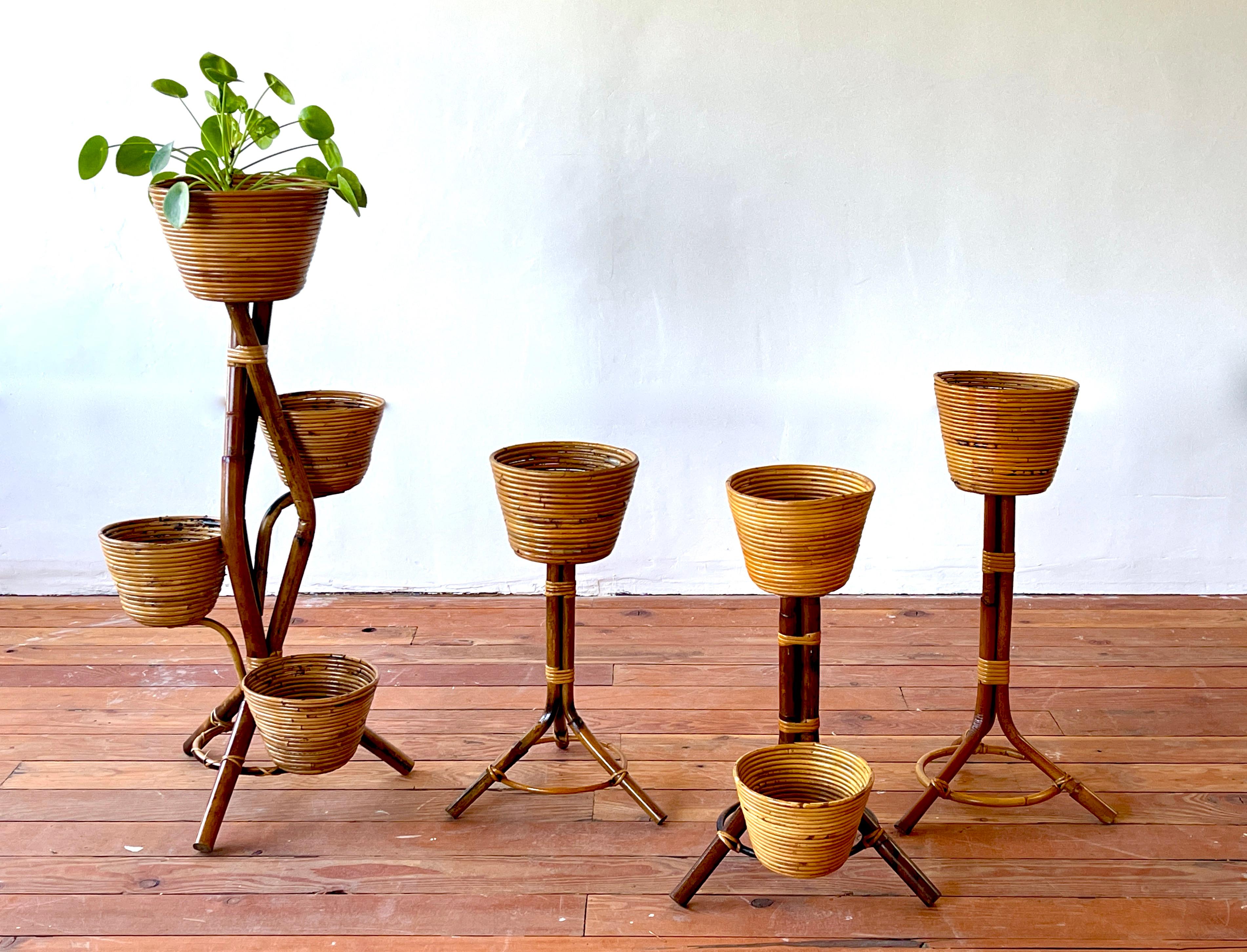 Italian Bamboo Plant Stands at 1stDibs