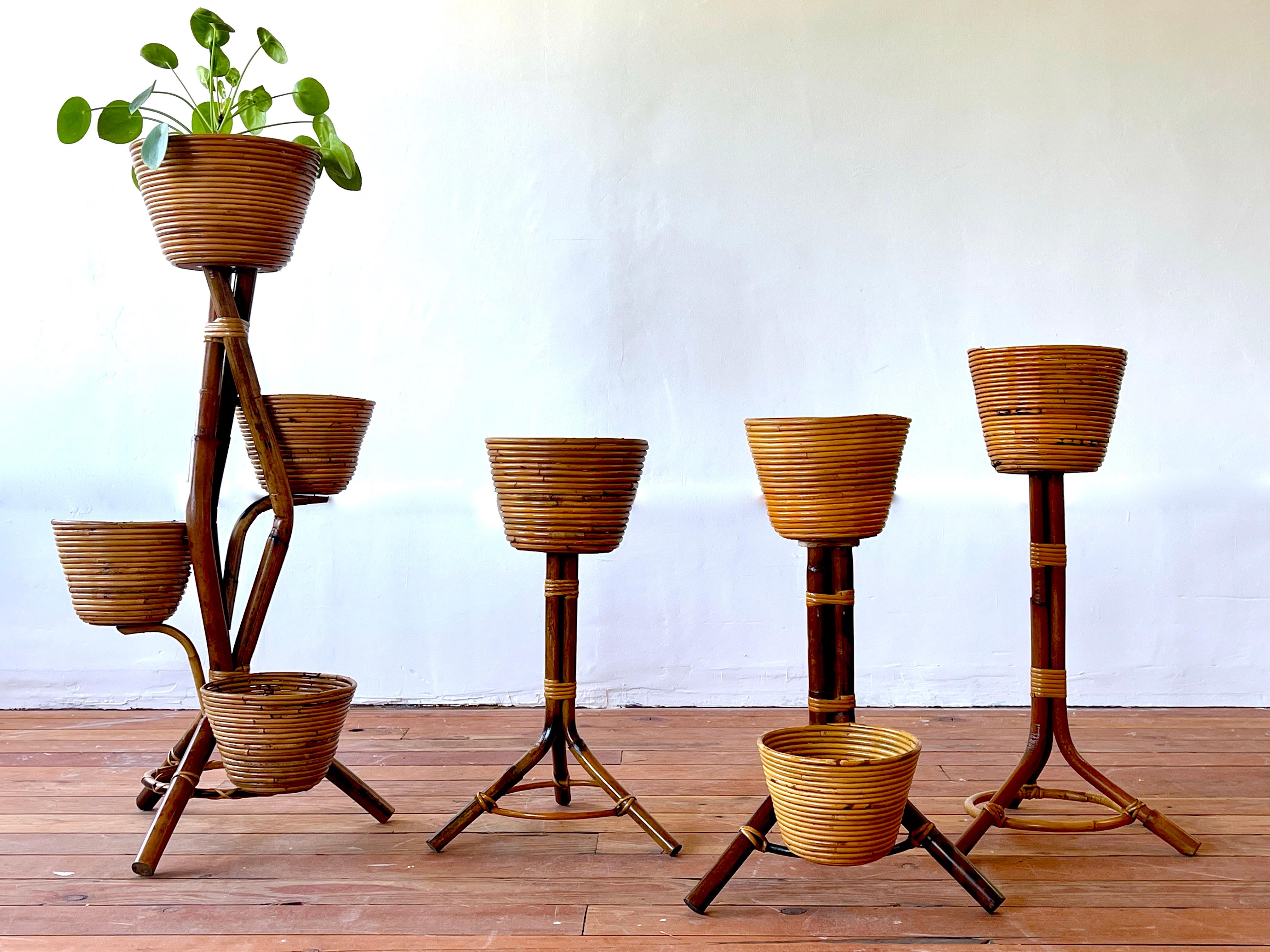Italian Bamboo Plant Stands at 1stDibs