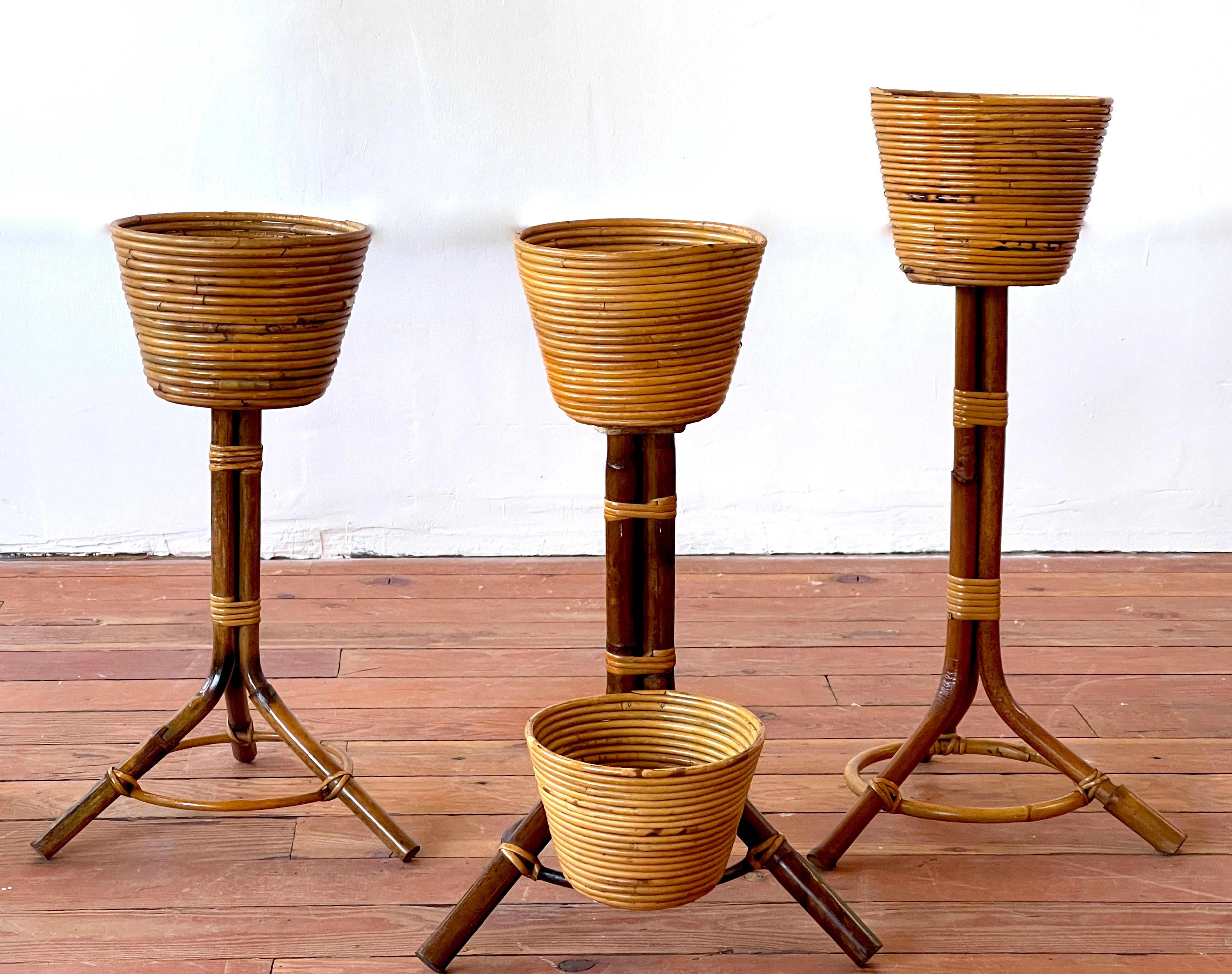 Italian Bamboo Plant Stands at 1stDibs