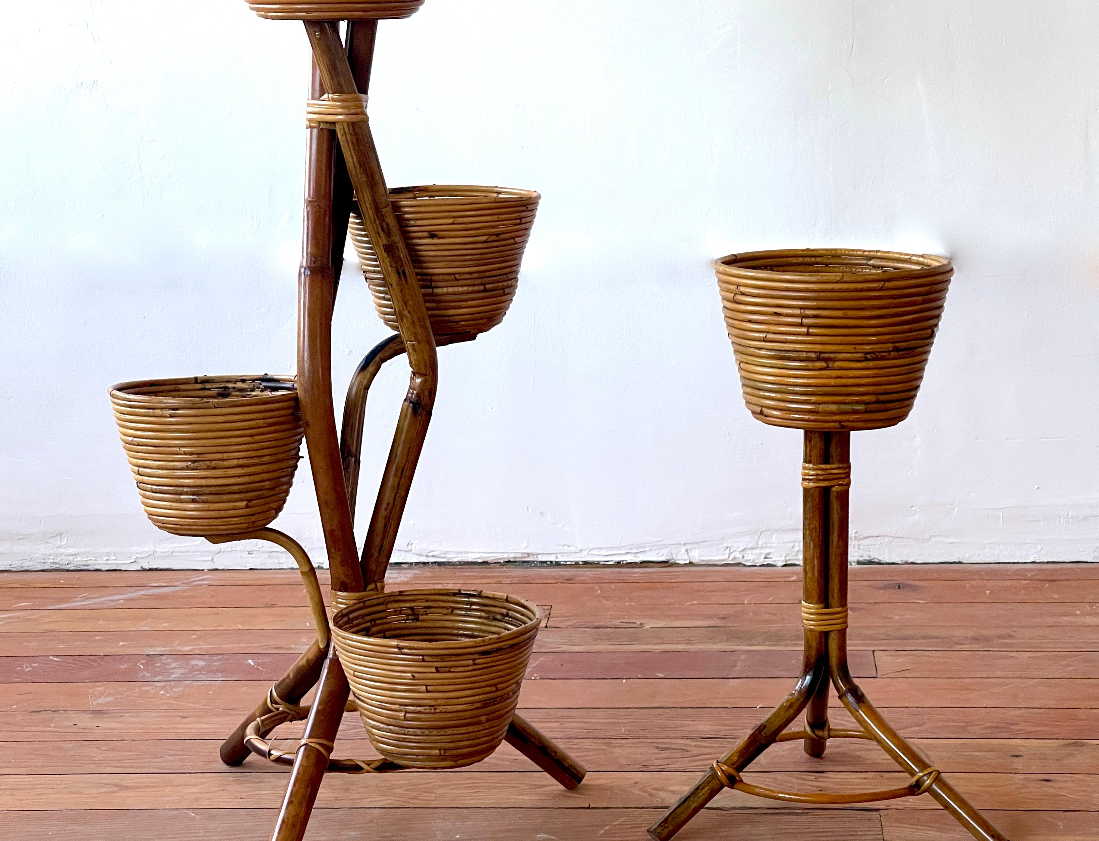 Italian Bamboo Plant Stands at 1stDibs
