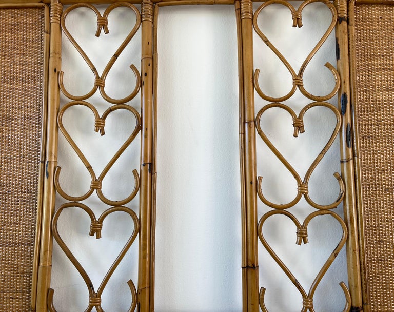 Italian Bamboo Wall Rack For Sale at 1stDibs