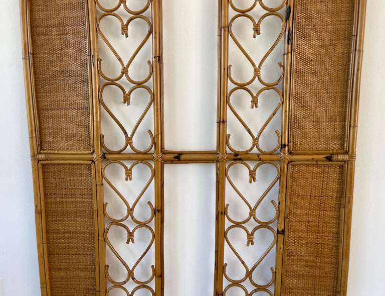 Italian Bamboo Wall Rack For Sale at 1stDibs