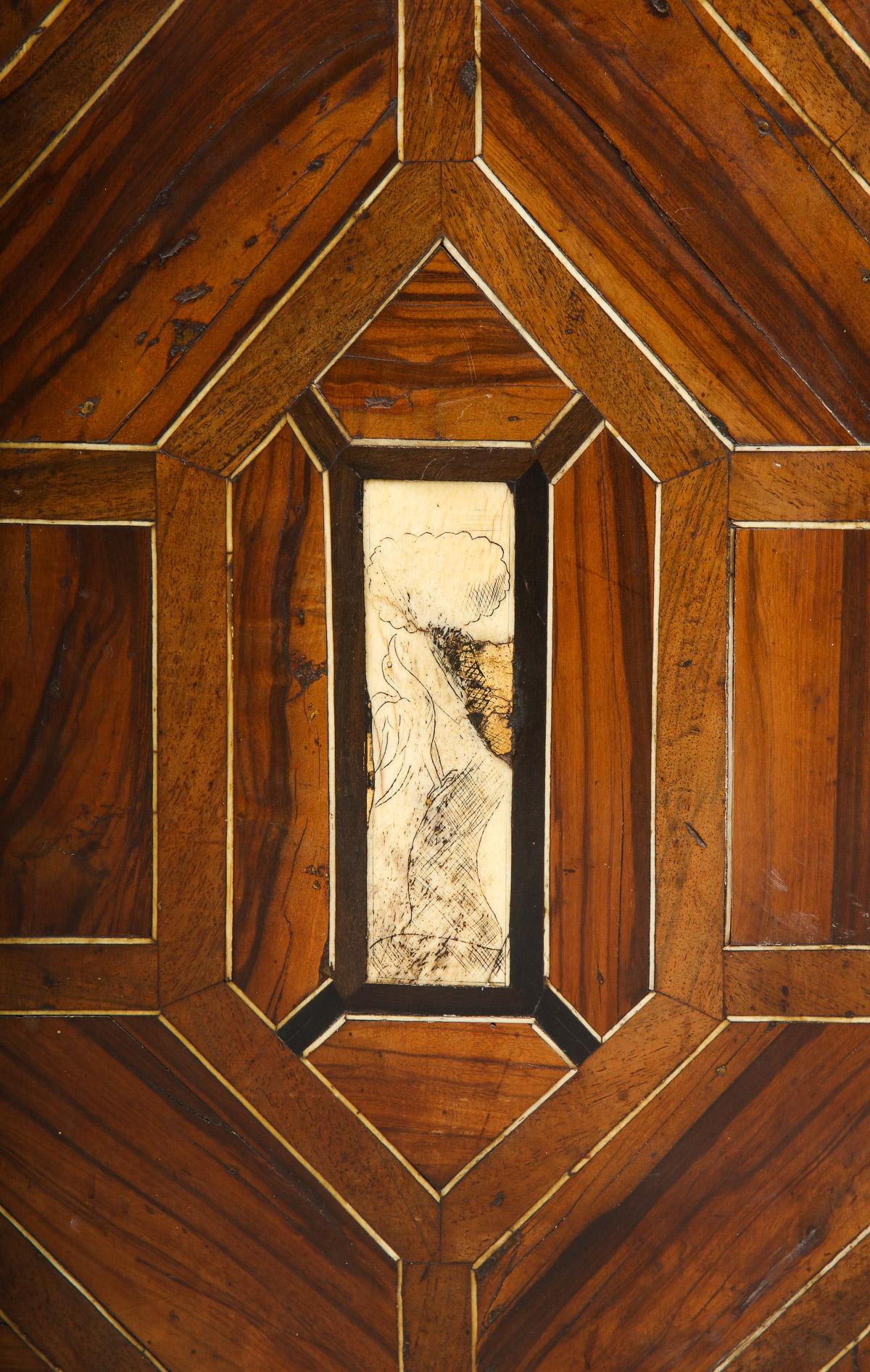 Italian Baroque Inlaid Cabinet at 1stDibs