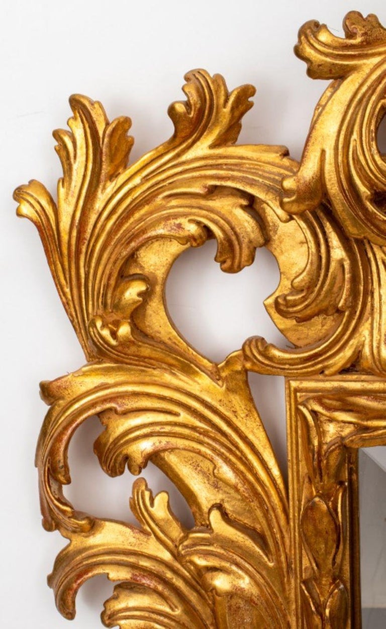 Italian Baroque Revival Gilt Wood Mirror For Sale at 1stDibs