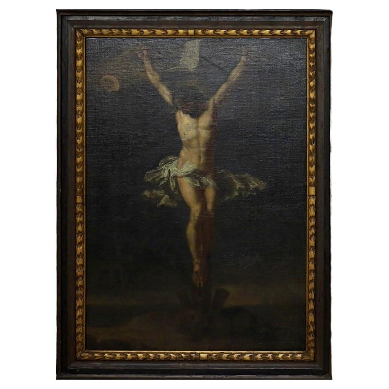 Italian Baroque School of the 17th Century "Christ in the Cross" at 1stDibs