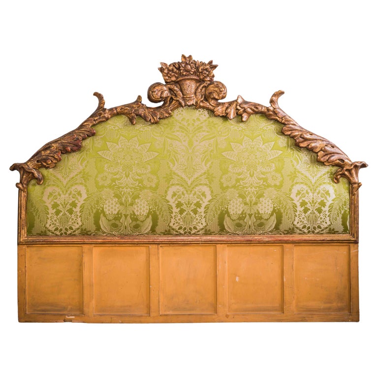 Italian Baroque Style Gilt Wood Headboard at 1stDibs