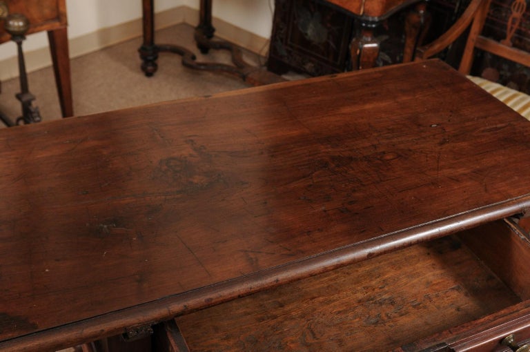 Italian Baroque Style Walnut Turned Leg Console Table, 18th Century For ...