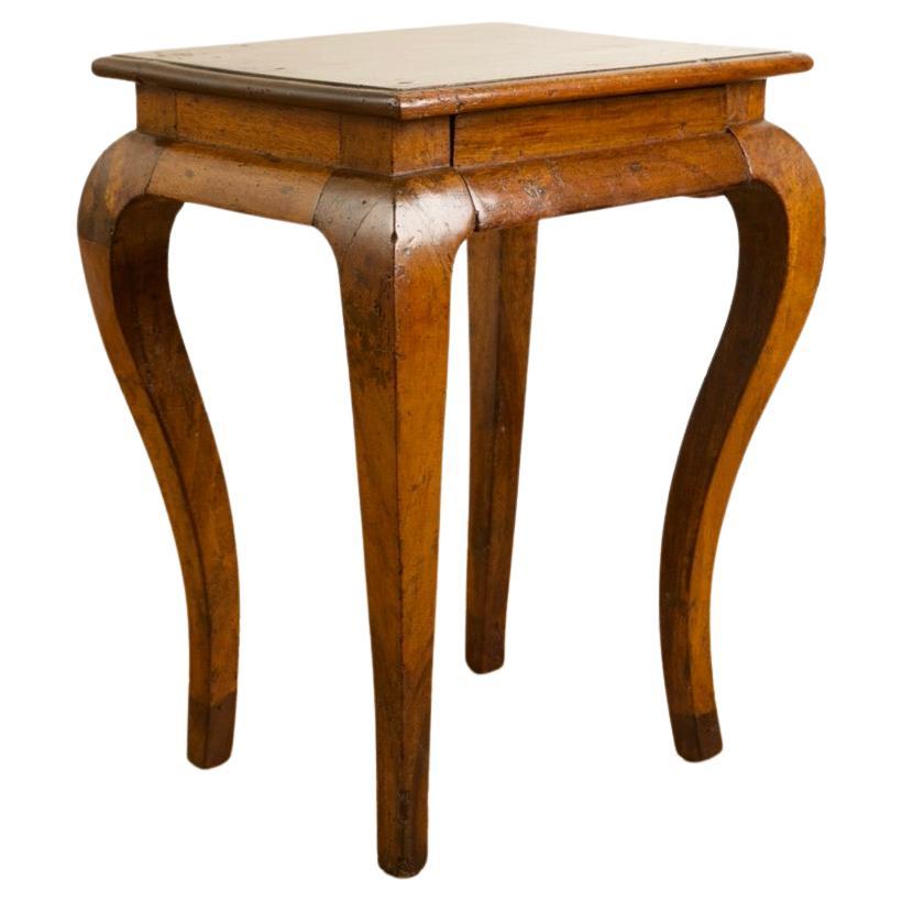 Portuguese Rococo Period Carved Walnut and Inlaid 1-Drawer Table, mid ...