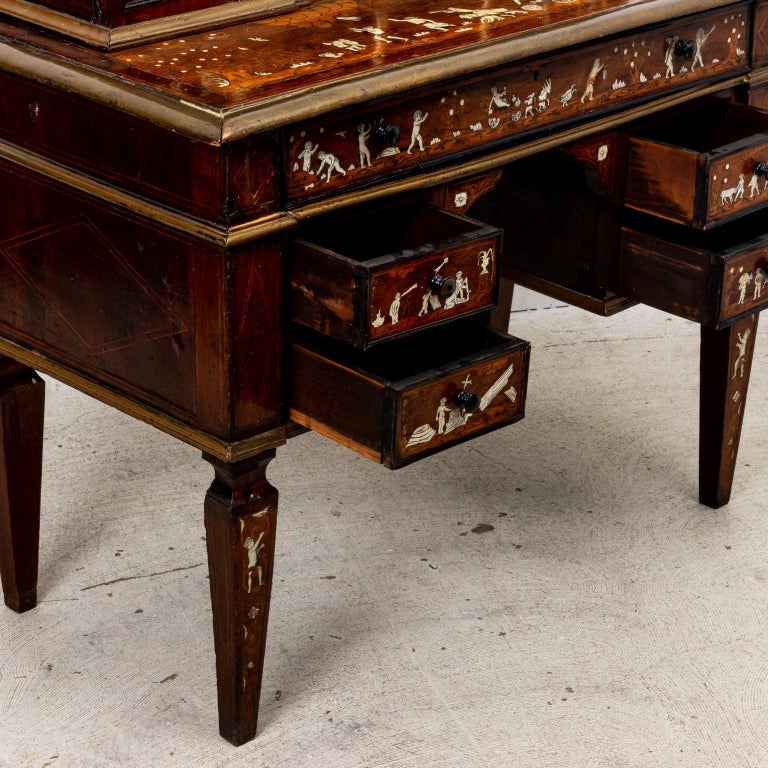 Italian Bone Inlay Desk For Sale at 1stDibs