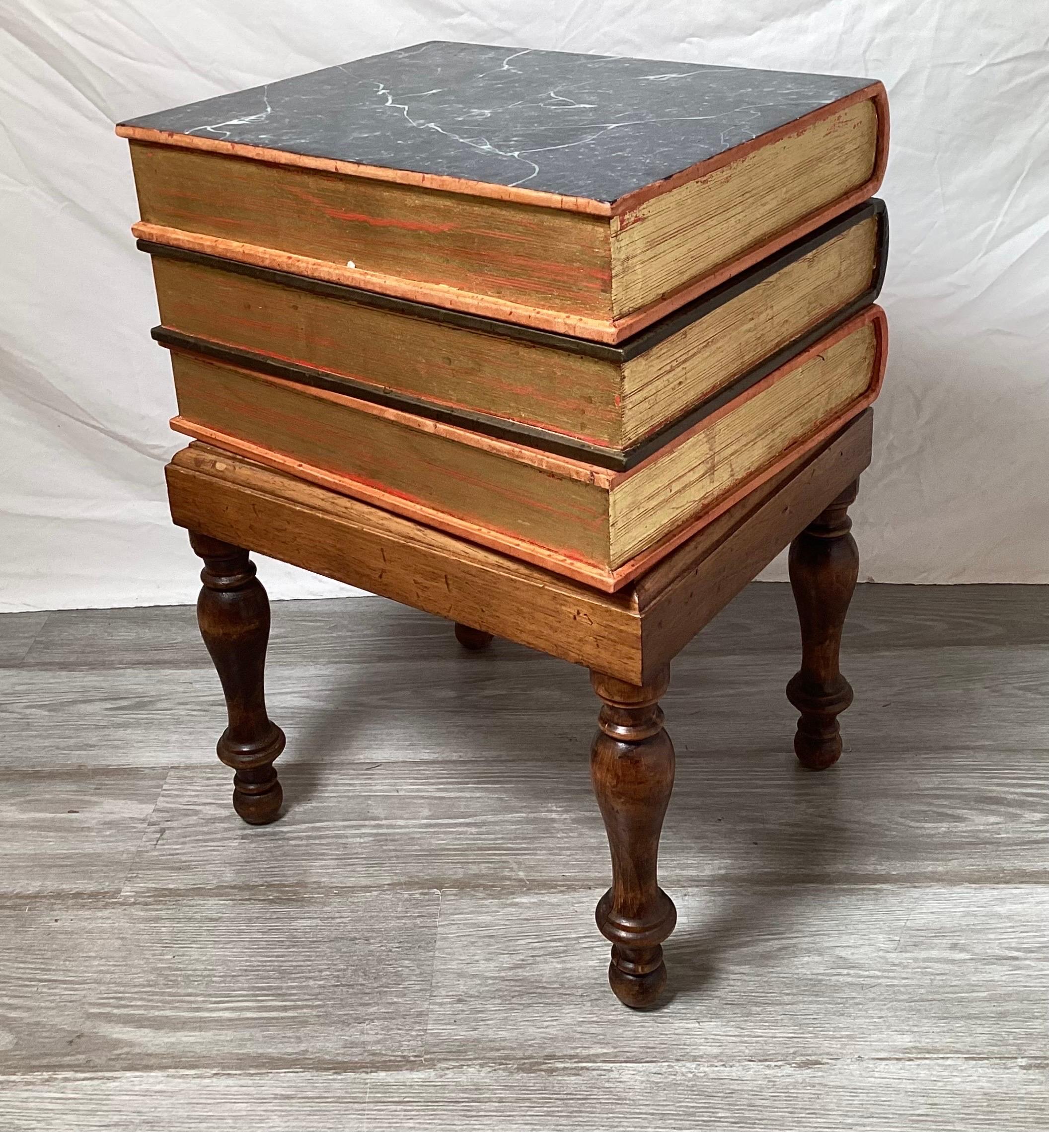 Italian Book Form Side Table at 1stDibs | book stack side table ...