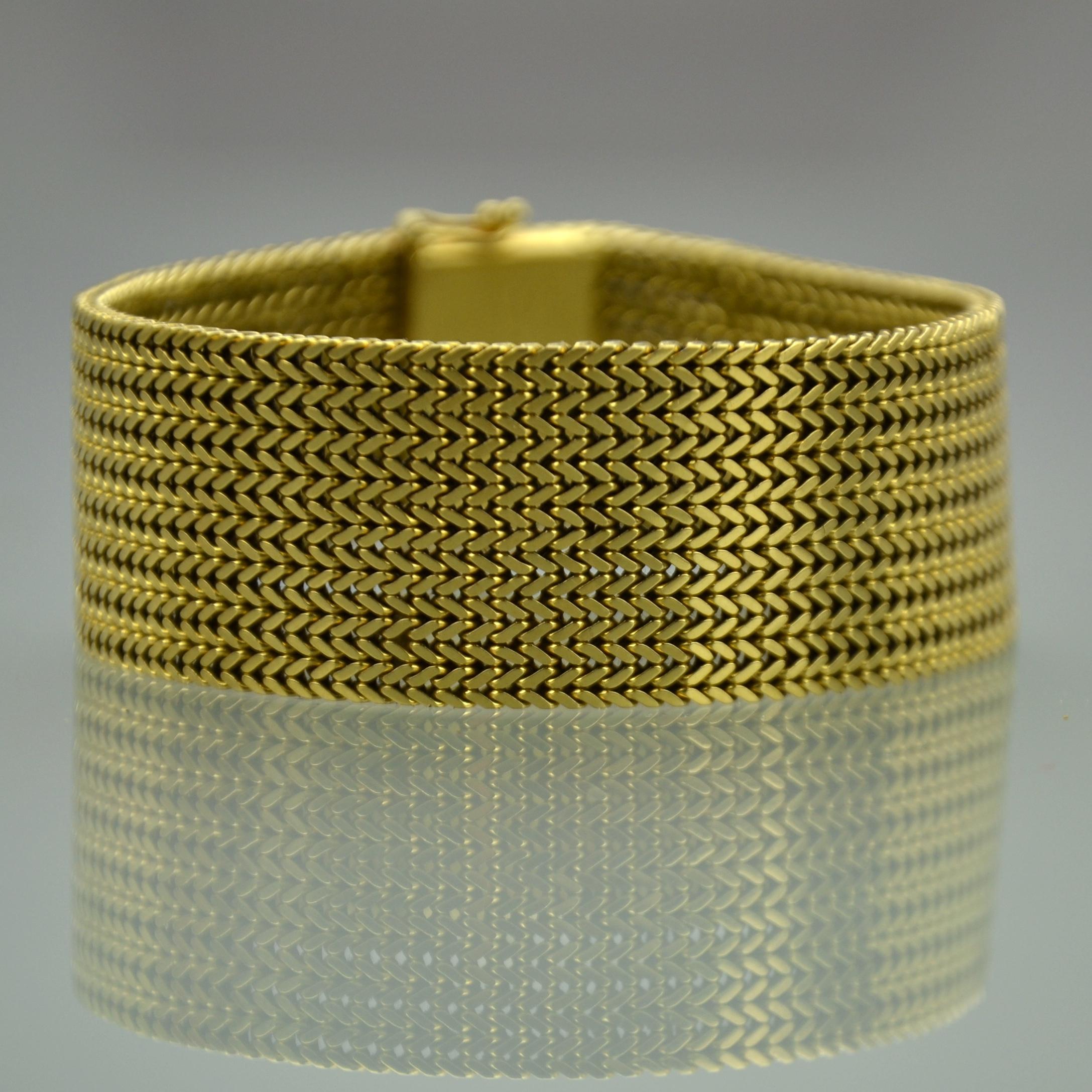 Italian Bracelet 18 Karat Gold 1960s 86.7 Gram at 1stDibs | de cesare ...