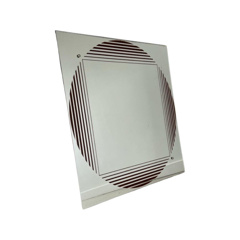 Italian Brama Wall Mirror by Gianni Celada for Fontana Arte at 1stDibs