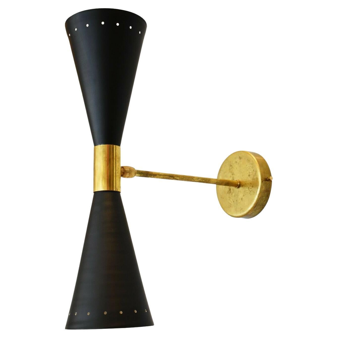 Centric Wall Sconce in Solid Brass and Cream Enamel Mesh Blueprint ...