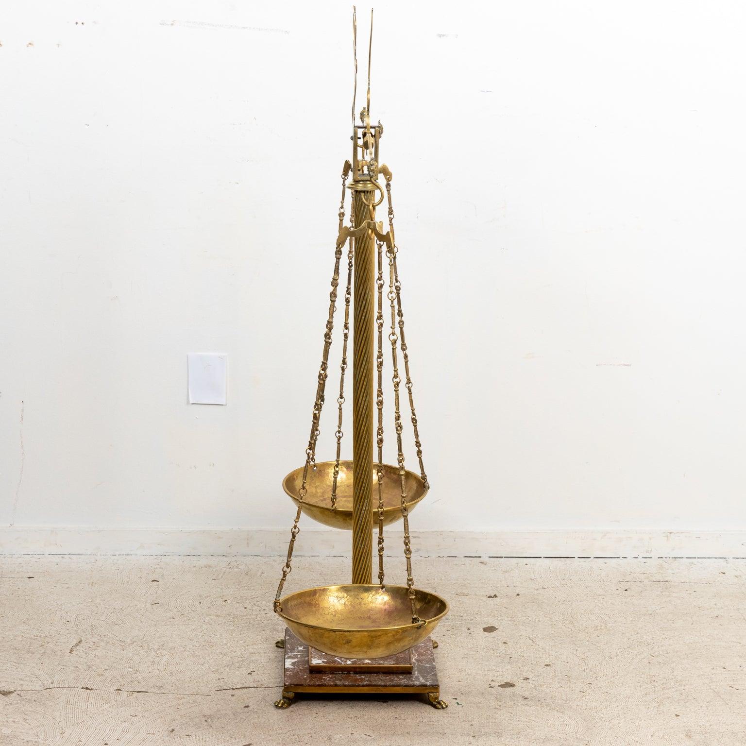 Italian Brass and Marble Scale at 1stDibs | tarazu in english