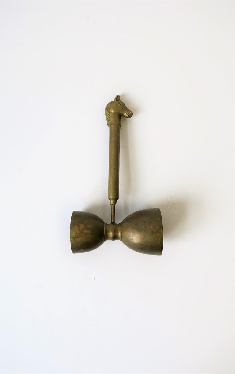 Italian Brass Bar Cocktail Bar Tools Set with Horsehead Handle at 1stDibs