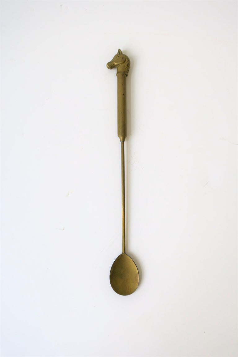 Italian Brass Bar Cocktail Bar Tools Set with Horsehead Handle at 1stDibs