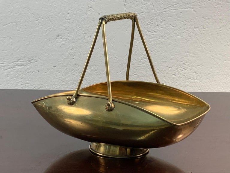 Italian Brass Centerpiece from the 1950s, Bowl, Italy, 1950s For Sale ...