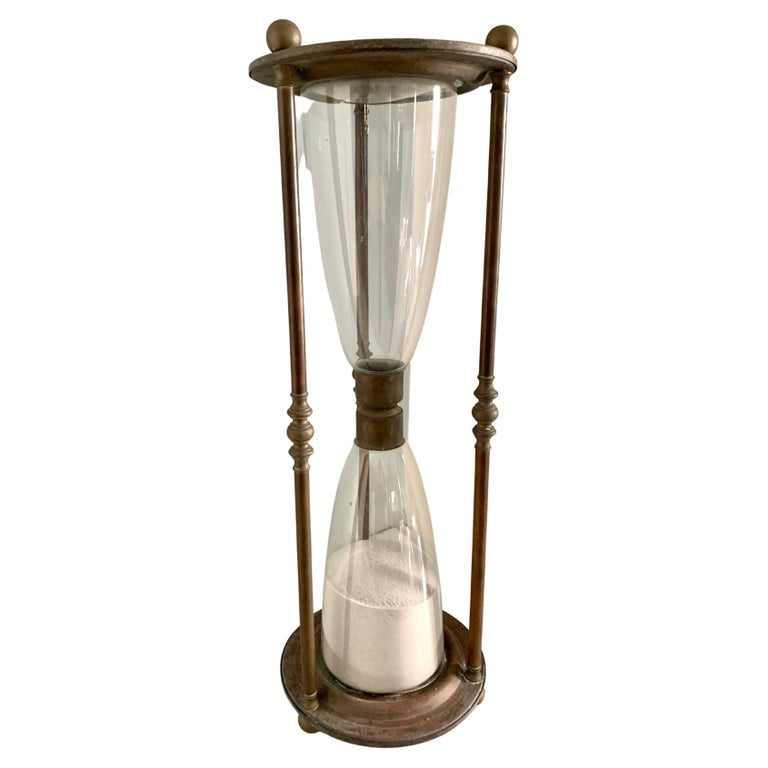Italian Brass Hour Glass or Sand Timer at 1stDibs