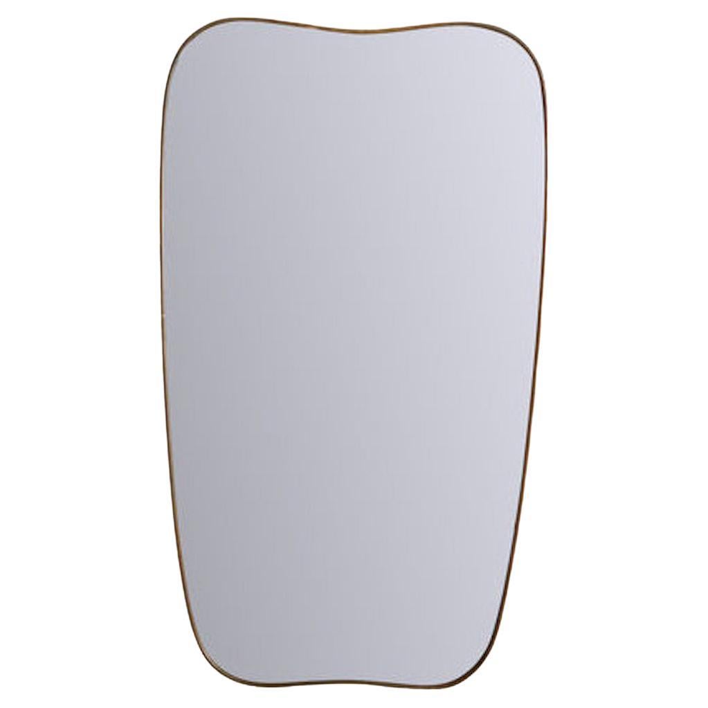 Mid-Century Modern Triple Oval Gold Mirror with Rope Edge Frame at 1stDibs