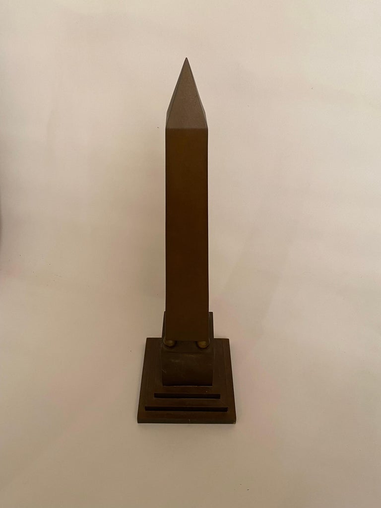 Italian Brass Obelisk For Sale at 1stDibs