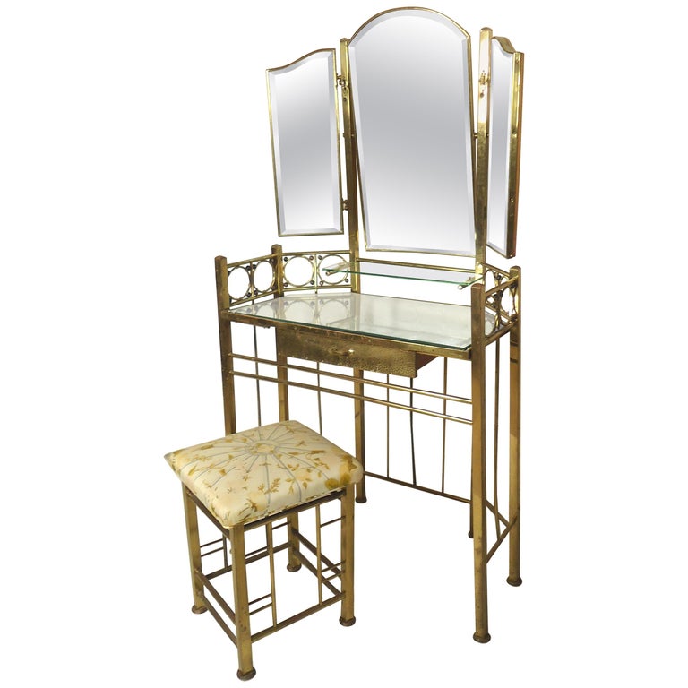 Italian Brass Vanity For Sale at 1stDibs